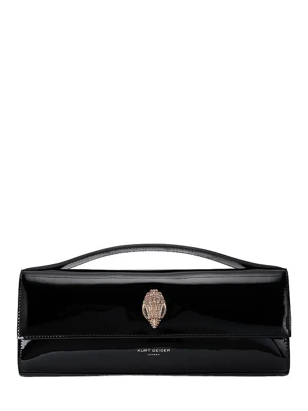 Kurt Geiger Bond Long Top Handle Clutch - Black