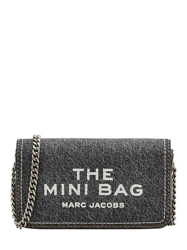 Marc Jacobs Denim Chain Mini Bag - Black Wash