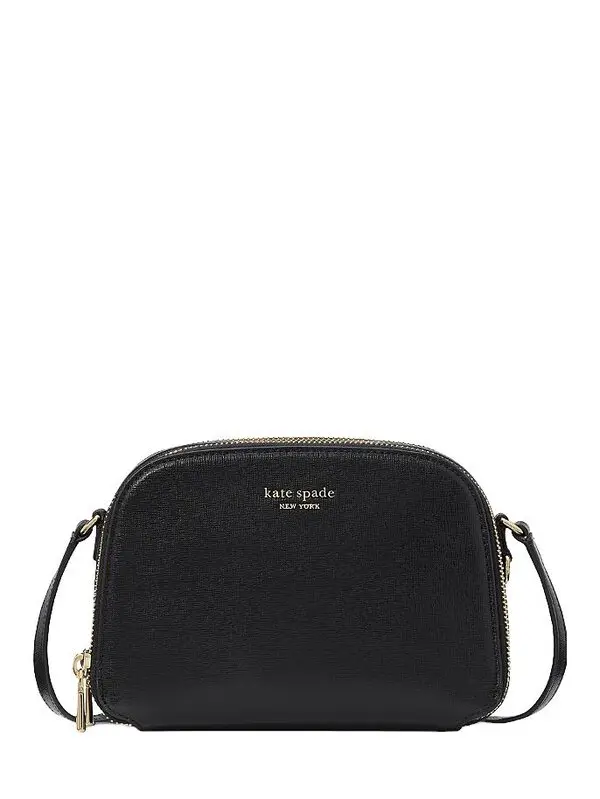 Kate Spade New York Saffiano Leather Crossbody Bag - Black