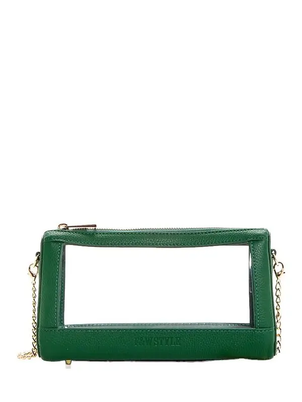 F & W STYLE Clear Clutch - Green