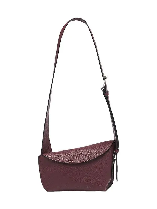 Alexander McQueen T-bar Leather Sling Bag - Cherry