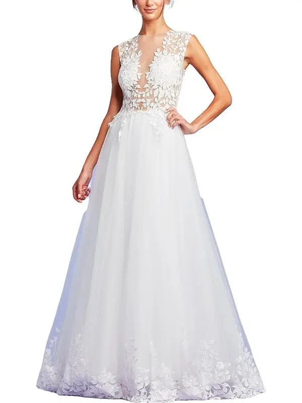 Tadashi Shoji Hastings Gown - Ivory