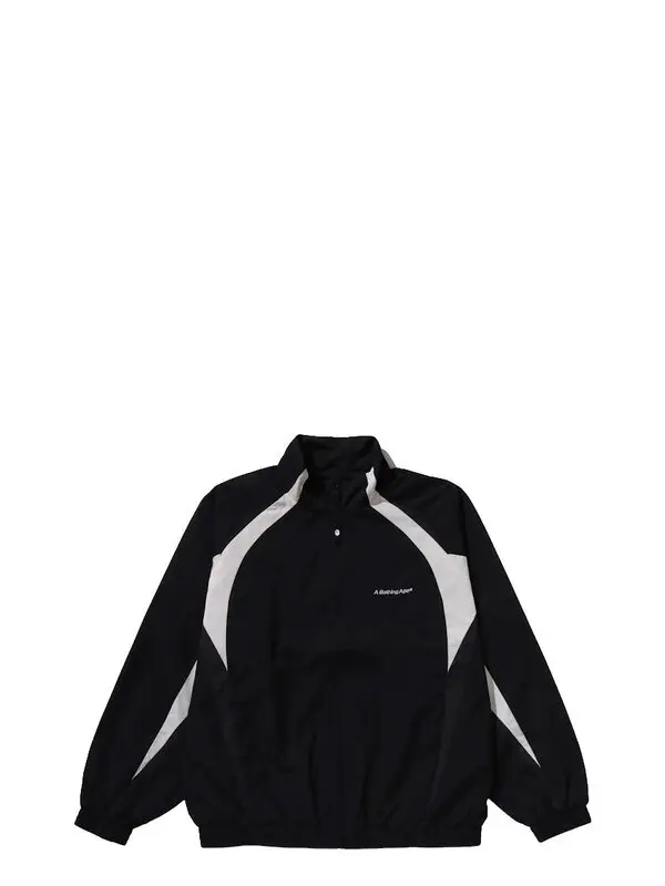 A BATHING APE Bathing Ape Logo Nylon Track Jacket - Black