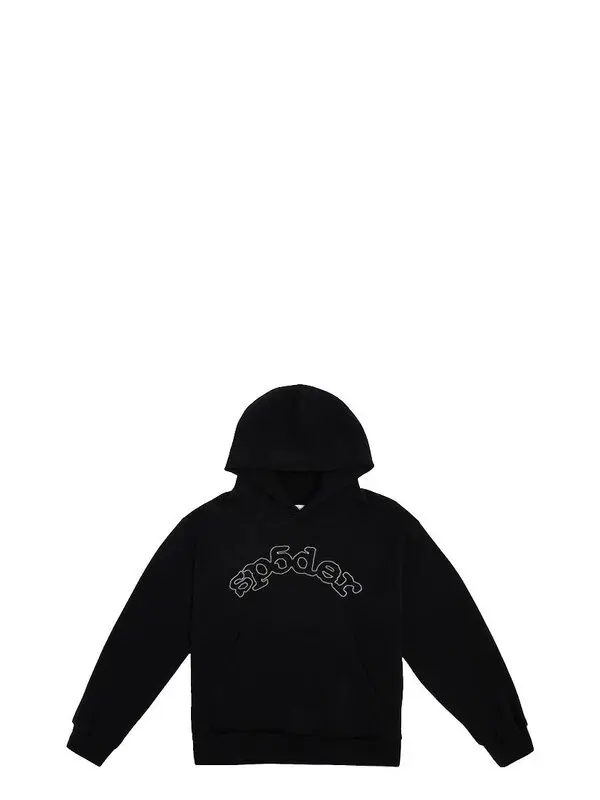 SP5DER Logo Hoodie - Black