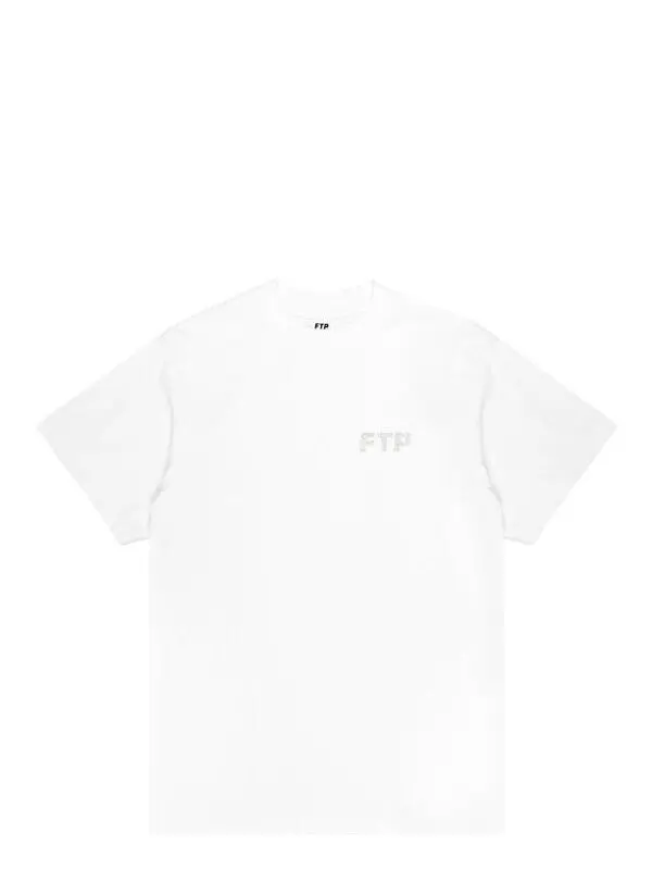 FTP Rhinestone Logo Tee Shirt - White