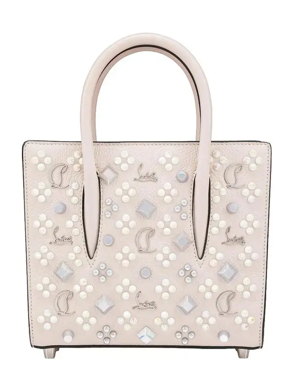 CHRISTIAN LOUBOUTIN Paloma Mini Top Handle Bag - Leche