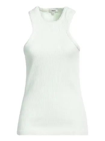 AGOLDE Ribbed Organic Cotton Elastane Tank Top - Green