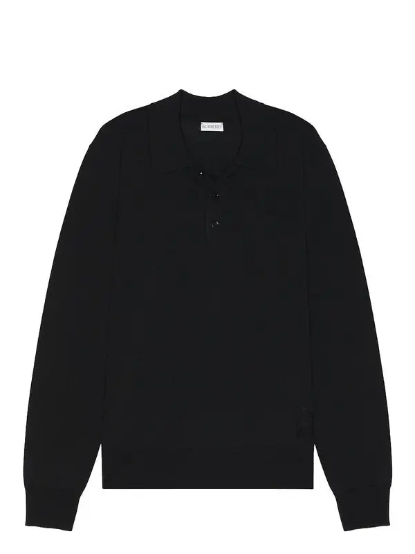 Burberry Uniform Longsleeve Polo - Black