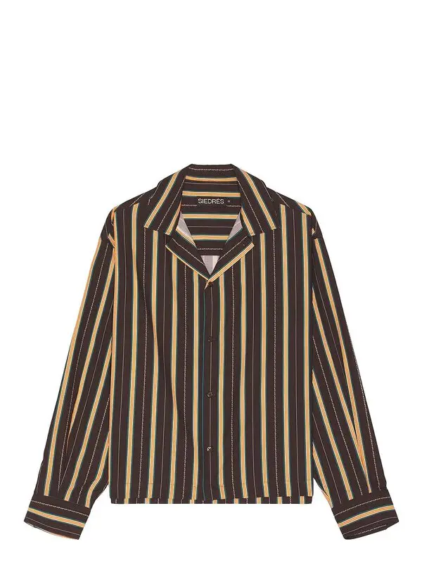 SIEDRES Bright Shirt In Brown - Multi