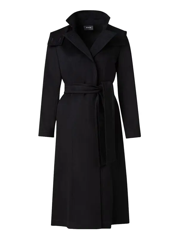 Akris Storm System Cashmere Tailored Coat - Black