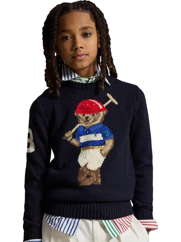 Ralph Lauren Polo Bear Crewneck Sweater - Rl Navy