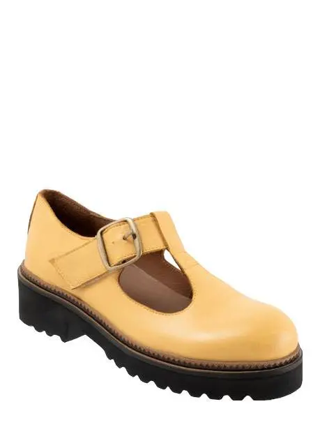 BUENO Abigail Mary Jane Loafer - Mustard
