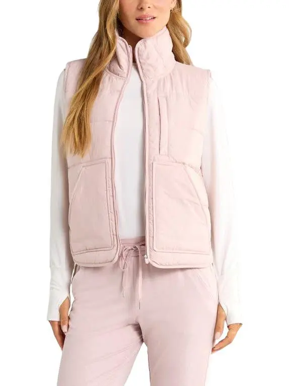 Zella Packable Quilted Vest - Purple Lilac
