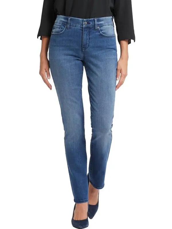 NYDJ Sheri High-waist Slim Leg Jeans - Cascade Wave
