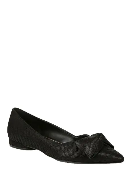 Naturalizer Havana Bow Pointed Toe Flat - Black