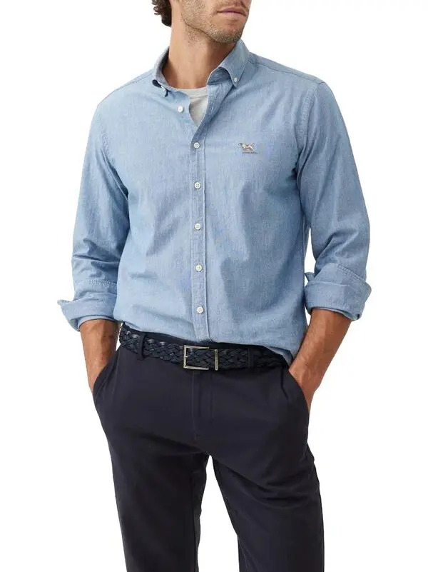 Rodd & Gunn Kirklands Original Fit Cotton Button-down Shirt - Chambray