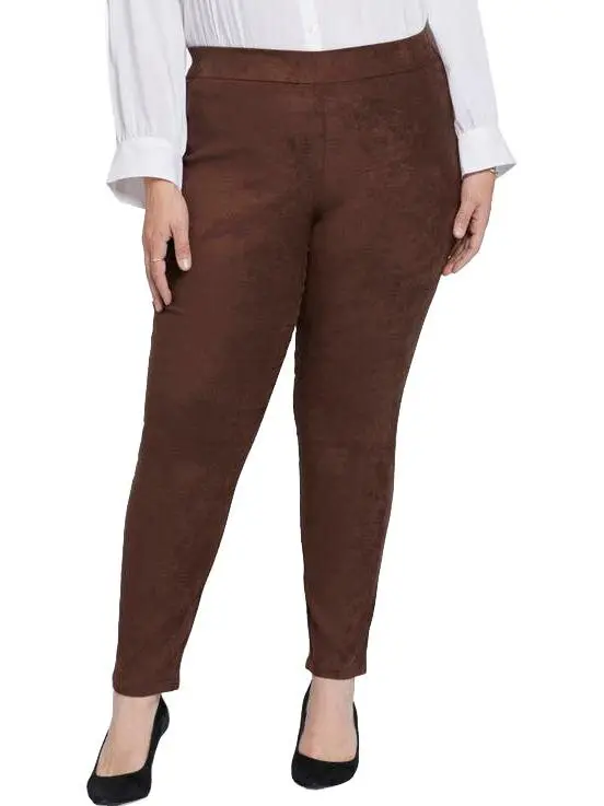 NYDJ Suede Leggings - Dark Chocolate
