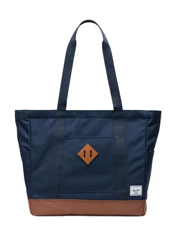 Herschel Supply Co. Heritage Recycled Twill Tote - Navy/saddle Brown