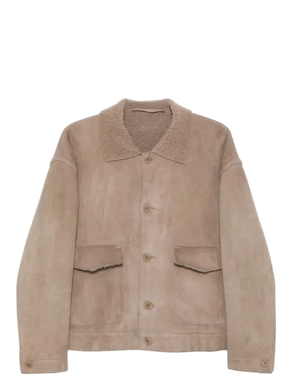 SALVATORE SANTORO Suede Jacket - Brown