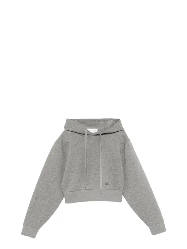Victoria Beckham Cropped Hoodie - Grey