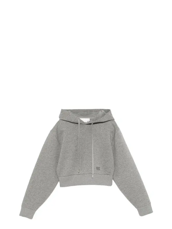 Victoria Beckham Cropped Hoodie - Grey