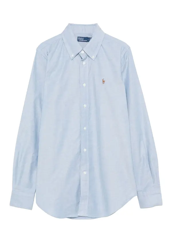 Polo Ralph Lauren Cotton Blend Canvas Button-down Shirt - Blue