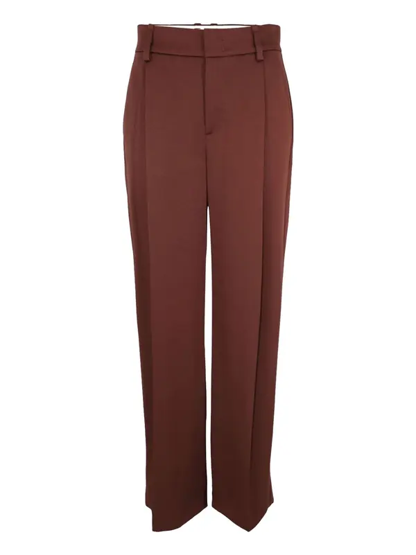 Vince High-waist Wide-leg Trousers - Red
