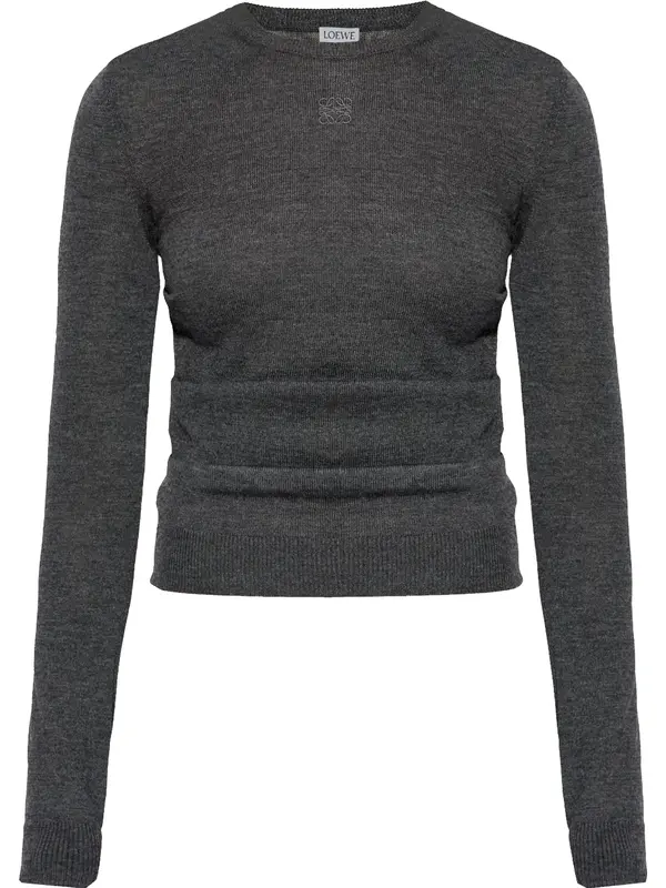 Loewe Draped Sweater - Grey