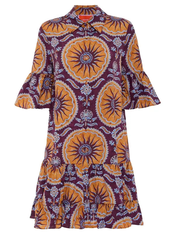 La DoubleJ Chorux Printed Mini Dress - Purple