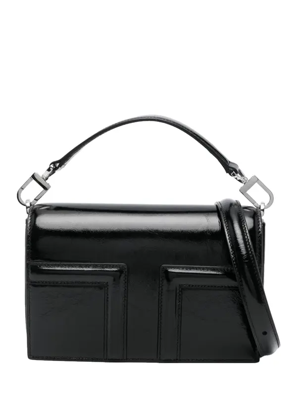 TOTEME T-flap Naplack-leather Mini Bag - Black