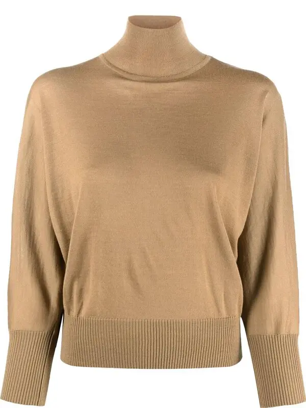 Max Mara Three-quarter Sleeve Jumper - Brown