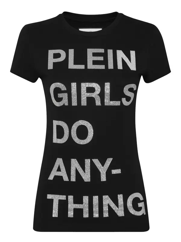 Philipp Plein Slogan-print T-shirt - Black