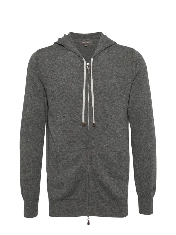 N.peal Ladbroke Cashmere Hoodie - Grey