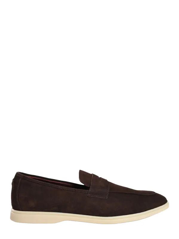 BOUGEOTTE Logo-appliqué Loafers - Brown