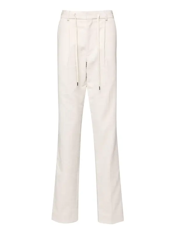 N.peal Drawstring Waist Trousers - Neutrals