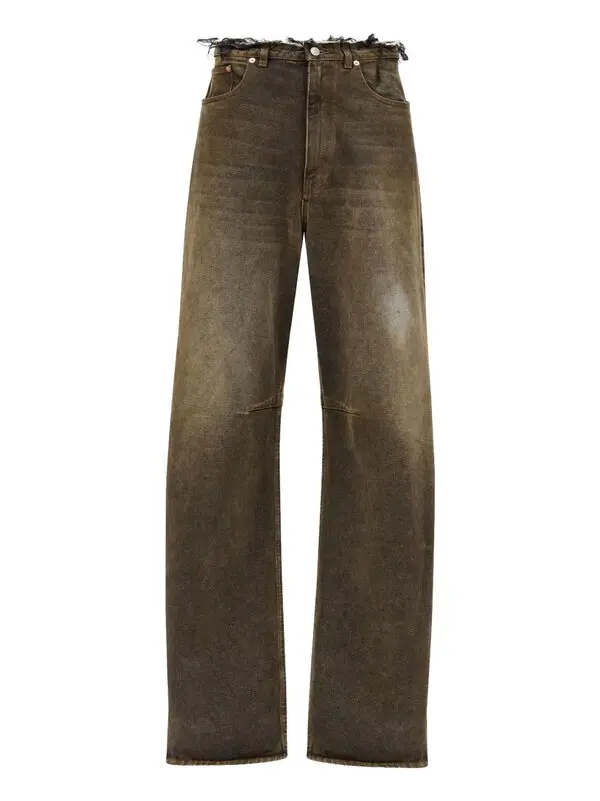 MAISON MARGIELA Acid-wash Jeans - Brown