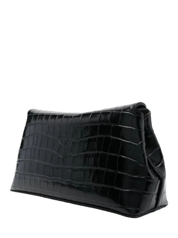 TOTEME T-lock Clutch - Black