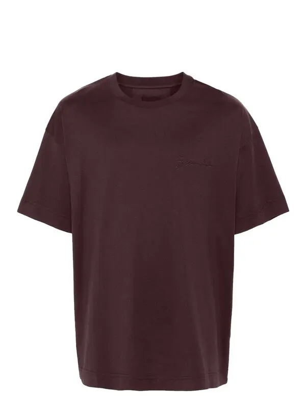 Givenchy Embossed-logo Cotton T-shirt - Purple