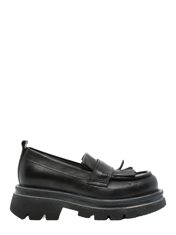 Moma Fringe-detail Loafers - Black