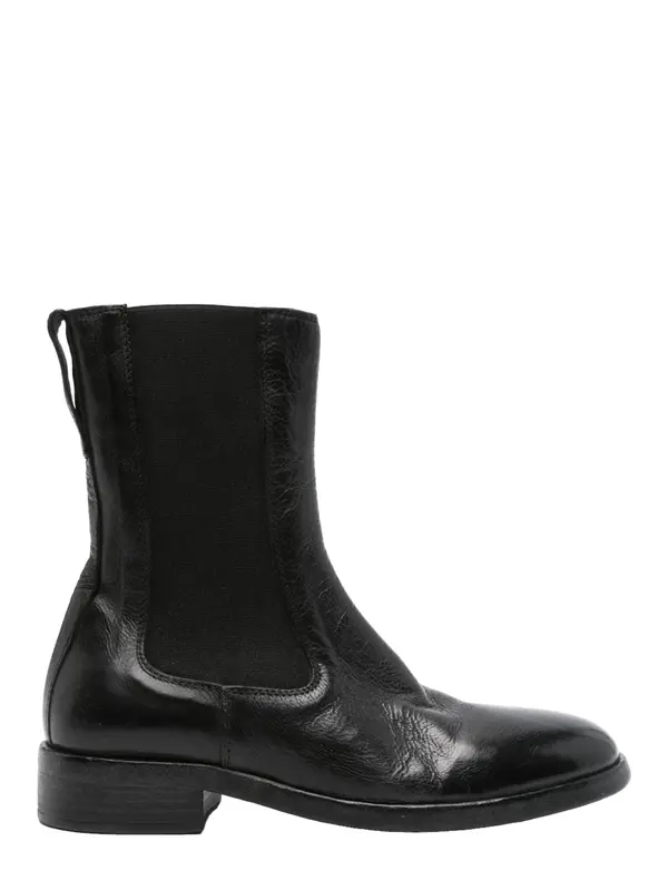 Moma Leather Chelsea Boots - Black