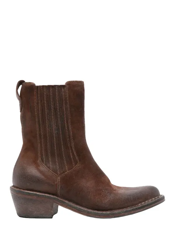 Moma 50mm Burnished Boots - Brown