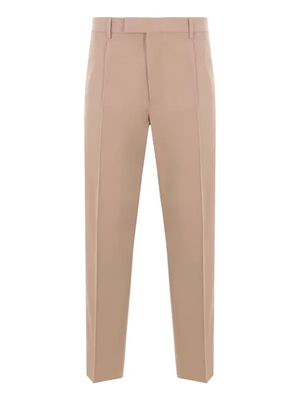 Zegna Pleated Straight-leg Trousers - Neutrals