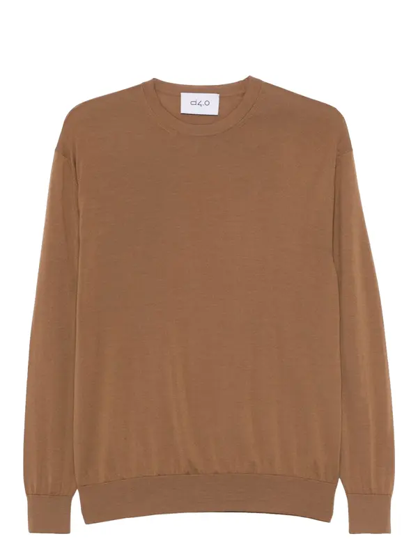 D4.0 Fine-knit Sweater - Brown