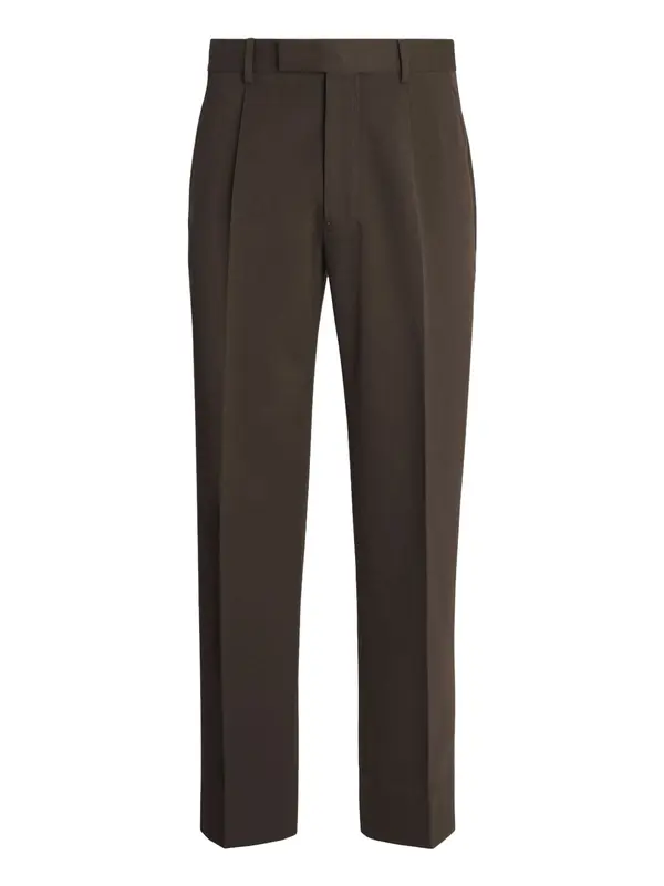 Zegna Pleated Trousers - Brown