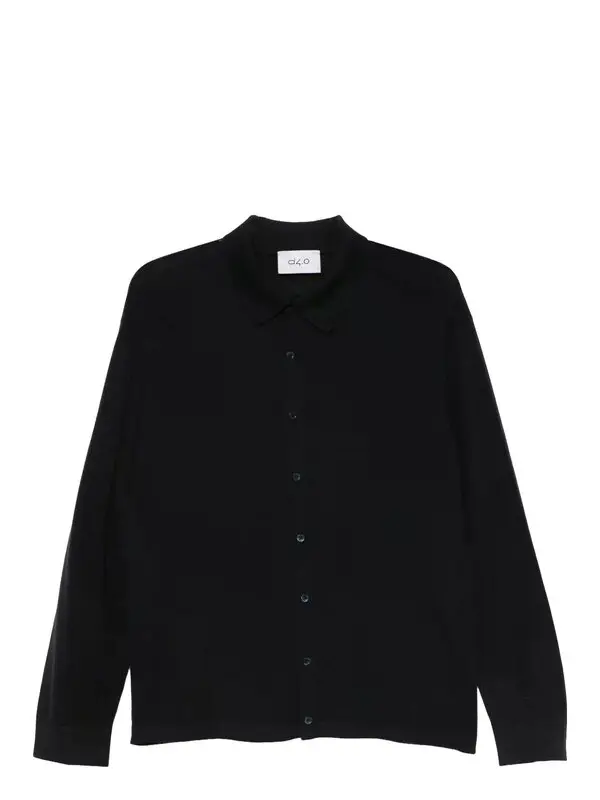 D4.0 Wool Cardigan - Black