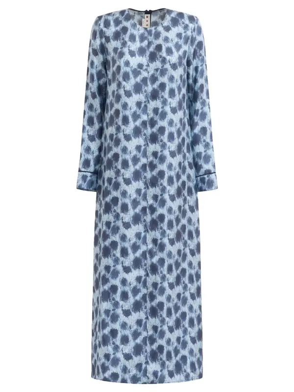 Marni All-over-print Dress - Blue