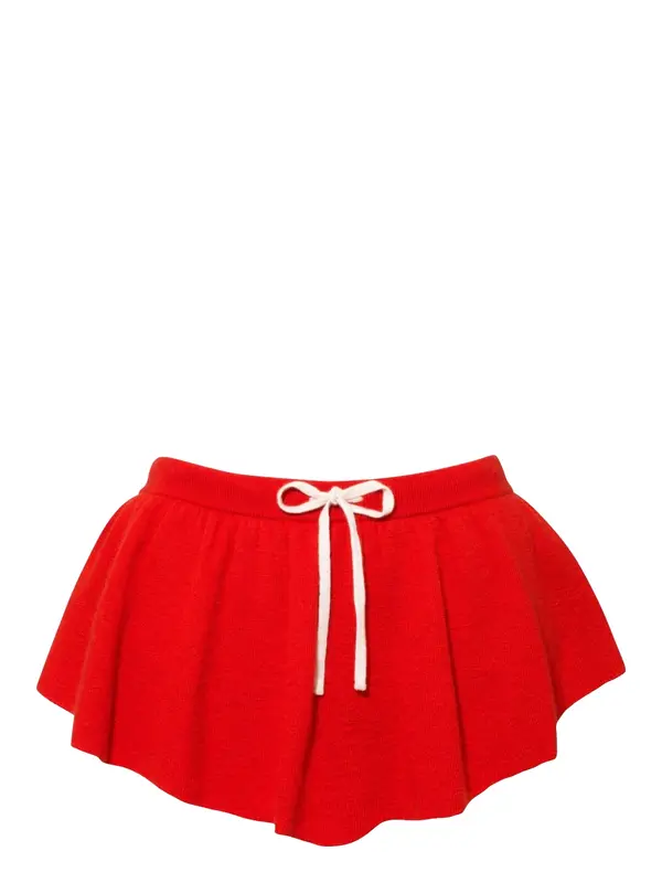 Cashmere In Love Windy Mini Skirt - Red
