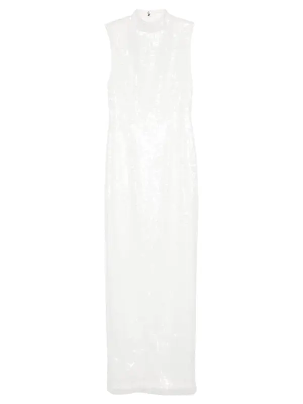 Remain Birger Christensen Sequinned Maxi Dress - White