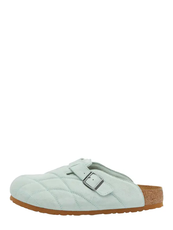 BIRKENSTOCK Boston Quilted Clog - Aqua Suede
