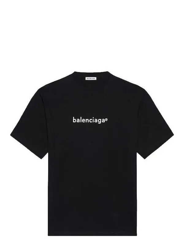 Balenciaga Copyright Large Fit T-shirt - Black